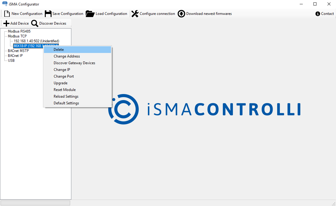 Adding and Removing Devices Manually